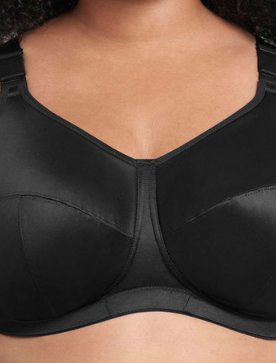 Goddess Celeste Non Wired Bra in Black | Goddess Full cup Bra | Goddes – Bras & Honey USA