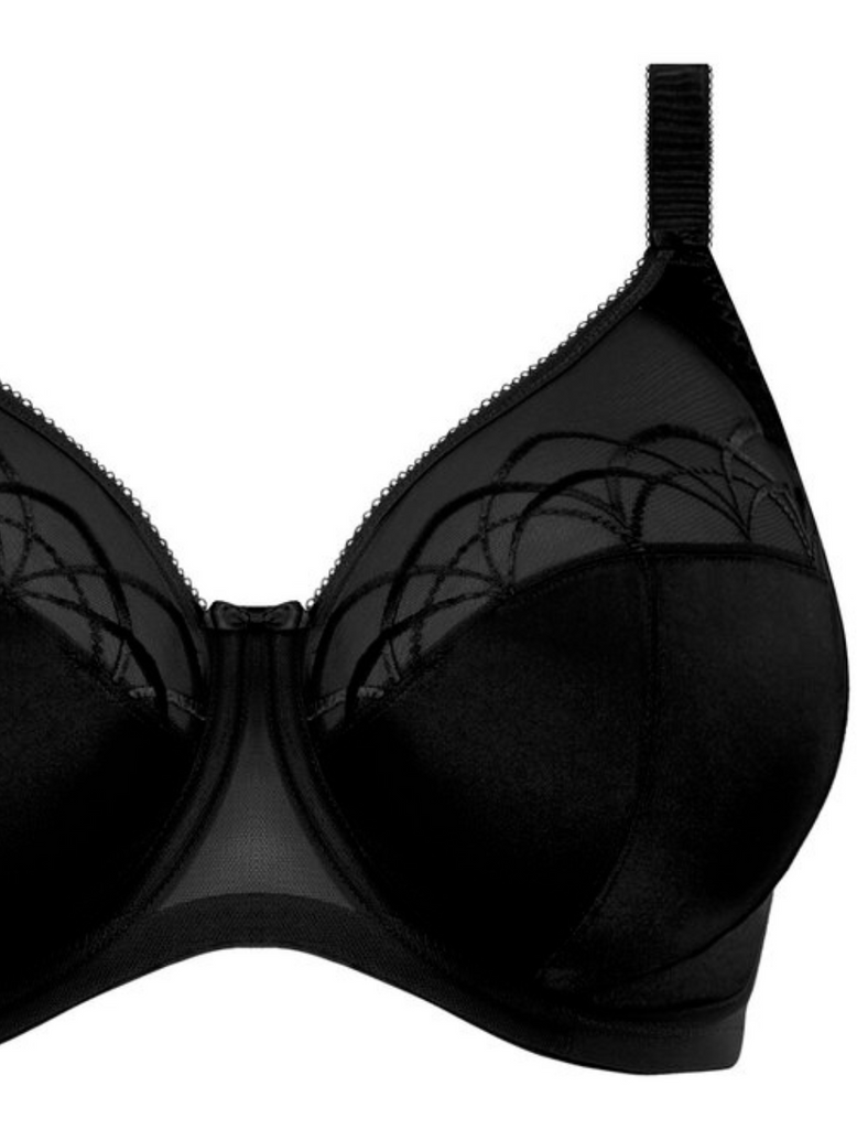 Elomi Cate Underwire Full Cup Banded Bra Black – Bras & Honey USA