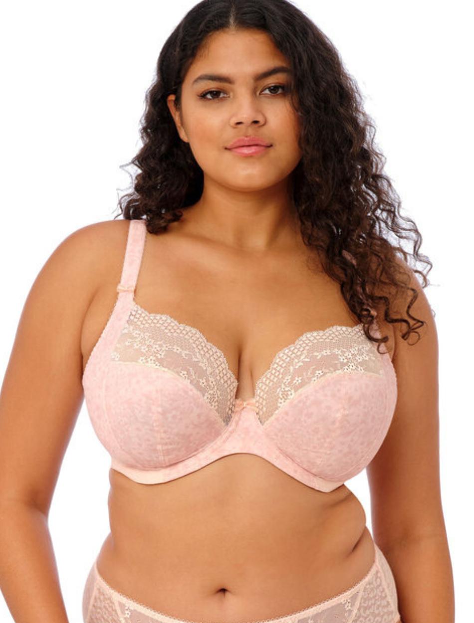 Elomi Lucie Underwire Plunge Bra, Pale Blush – Bras & Honey USA