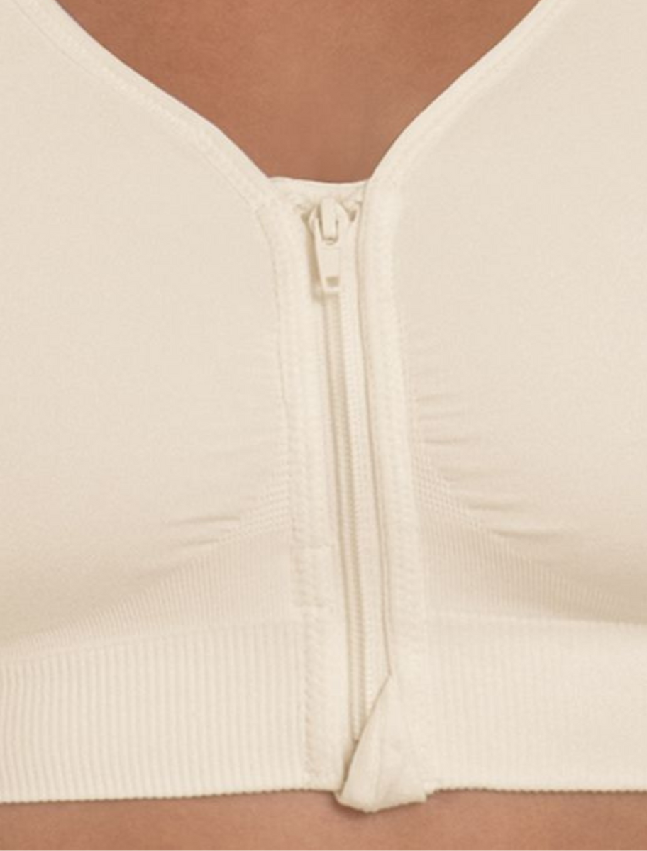 Anita Lynn Front Fastening Wire Free Bilateral Mastectomy Bra, Crystal ...