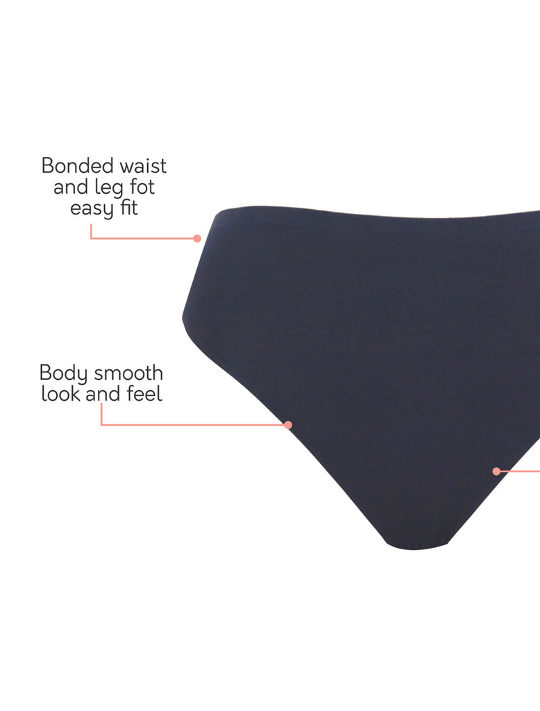 Parfait Bonded Collection Panty, Black | Black Parfait French Cut Pant ...