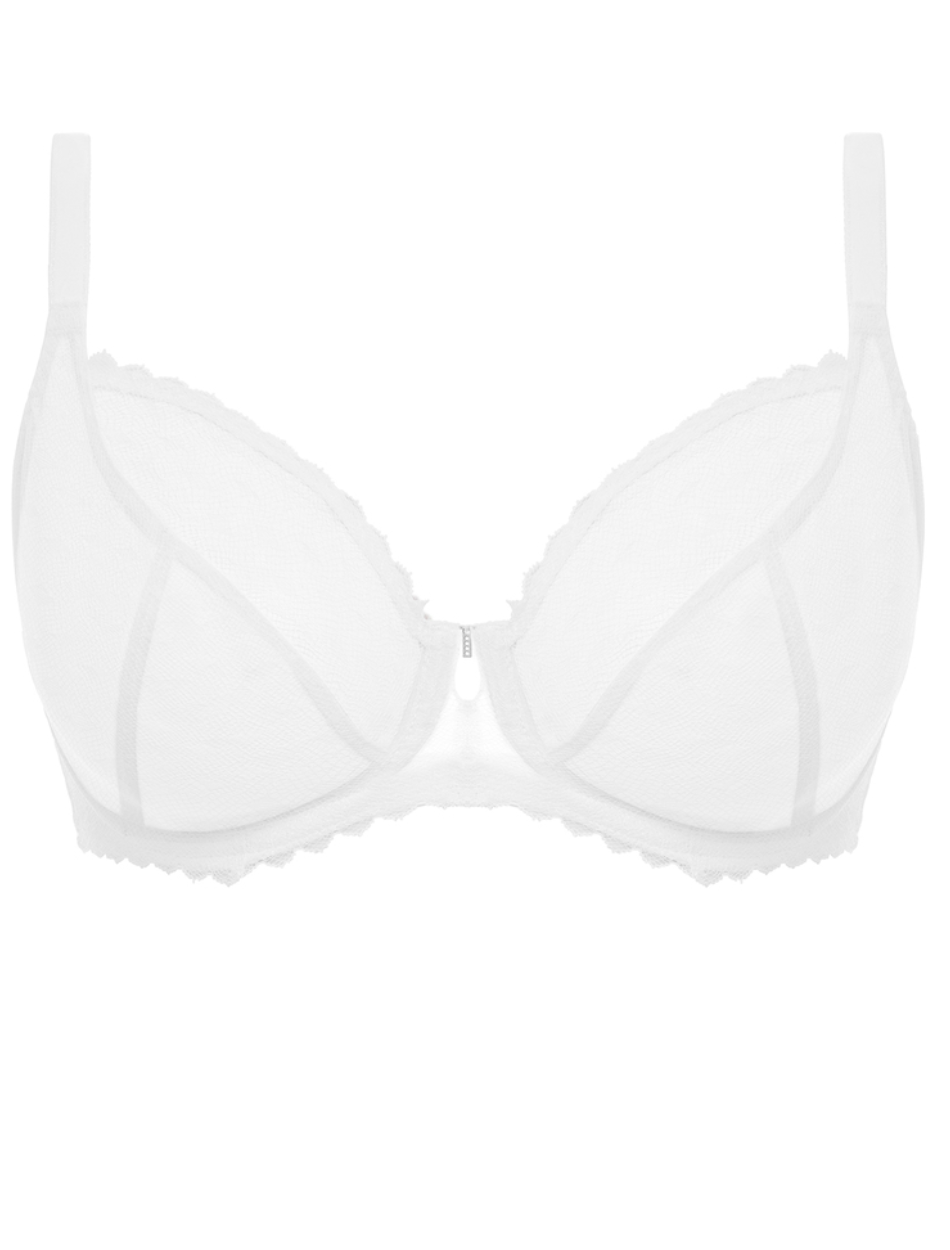 Freya Signature UW Plunge Bra, White | Freya White Bra | White Plunge ...