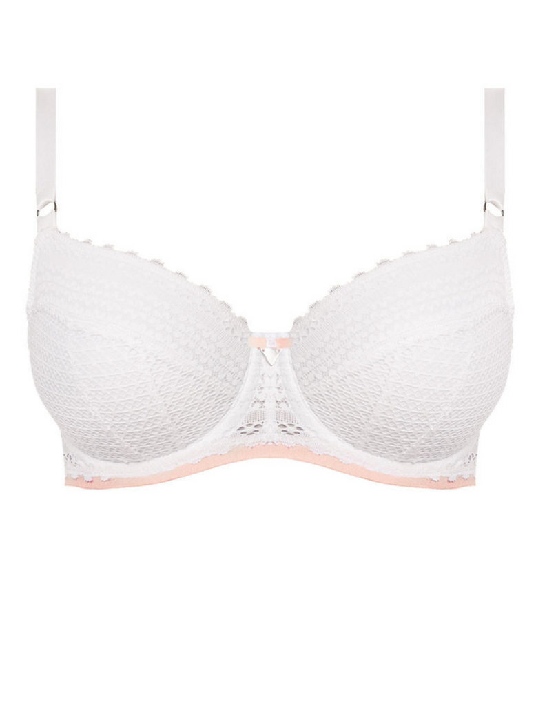 Freya Daisy Lace Padded Half Cup Bra, White – Bras & Honey USA