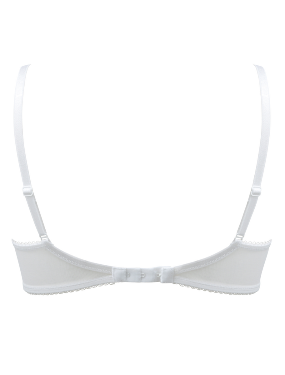 Gossard Superboost Underwire Plunge Non Padded Bra, White | Gossard Pl ...