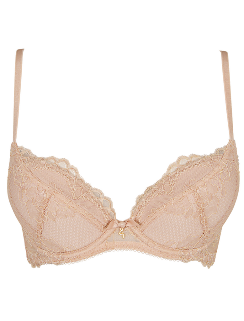 Gossard Superboost Underwire Plunge Bra, Nude | Gossard Plunge Bra in ...