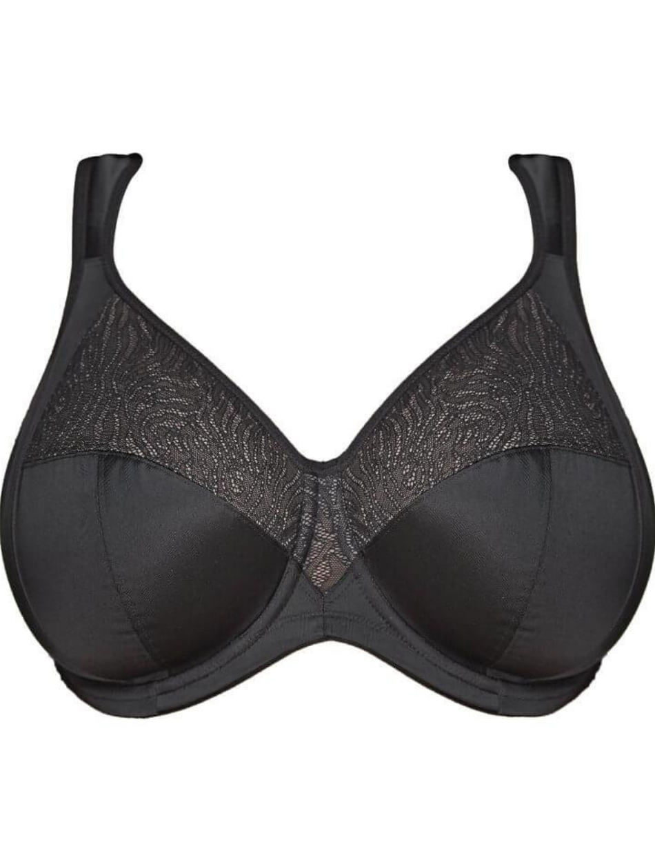 Goddess Heather Underwire Banded Bra, Black – Bras & Honey USA