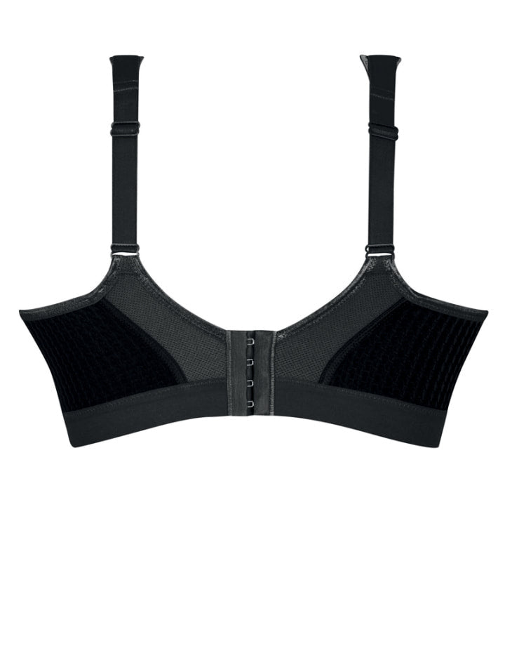 Anita Extreme Control Plus Big Cup Sports Bra, Black/Anthracite | Blac ...